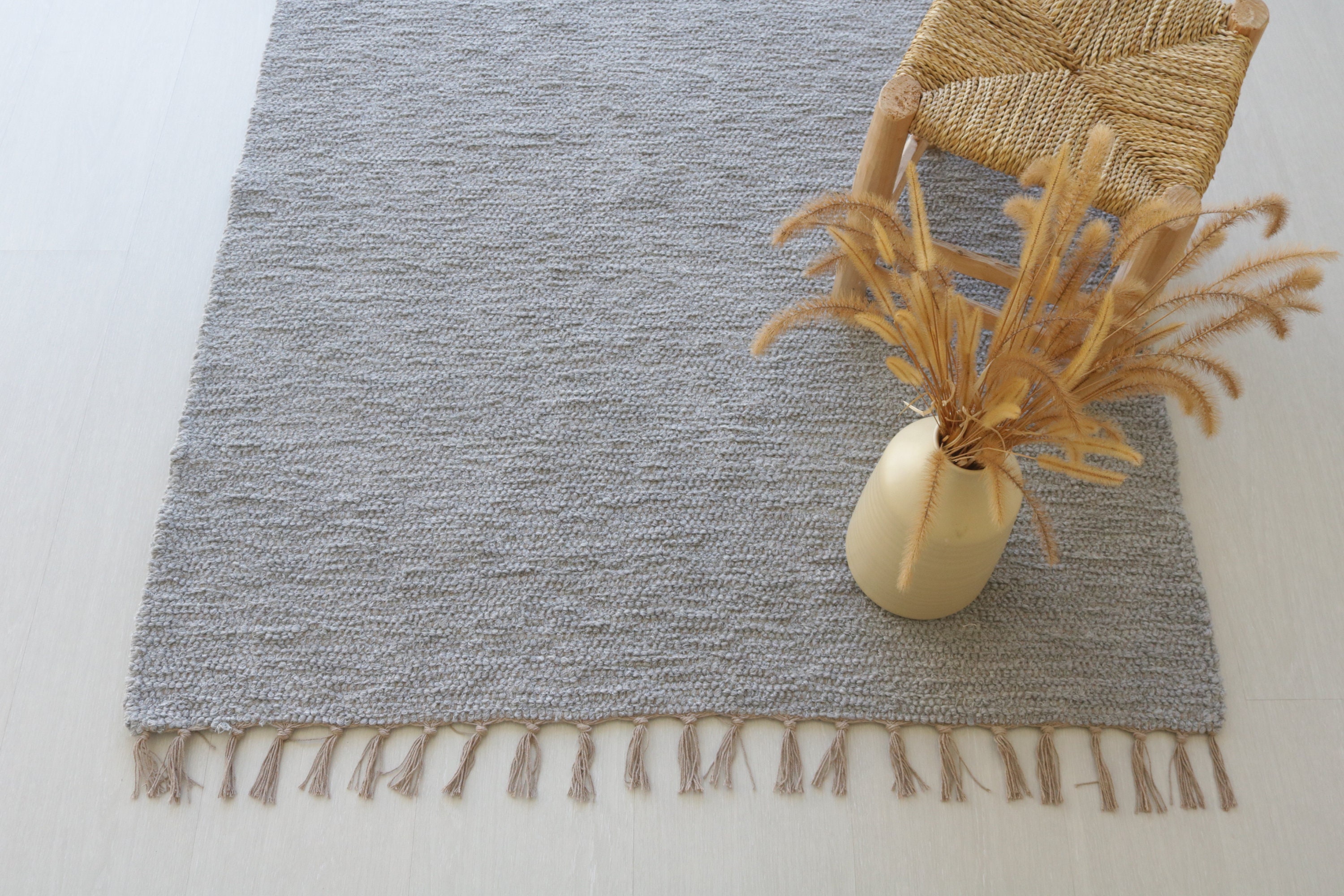 Medium Gray Rug 100x150 Cm Bedroom Rug Kids Rug Gray Cotton - Etsy