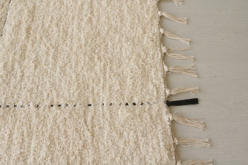 Large Handwoven Cream Rug 6.5x10 Feet Cream Area Rug Living - Etsy