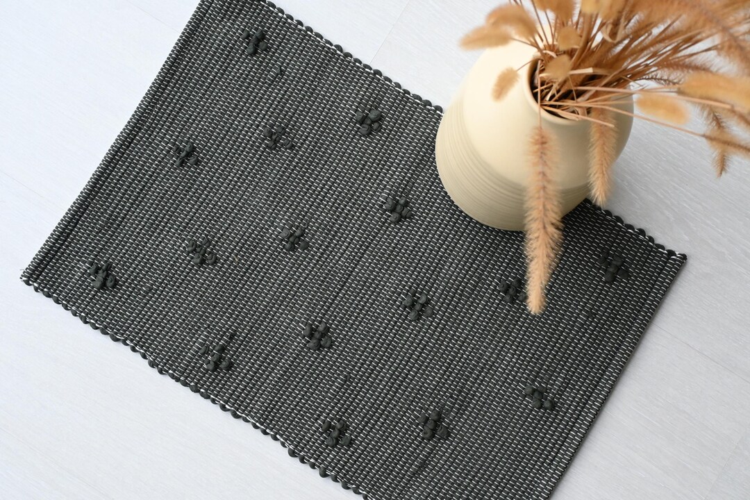 Mini Dark Green Rug, Dark Forest Green Rug, Shower Rug, Bathroom Rug ...
