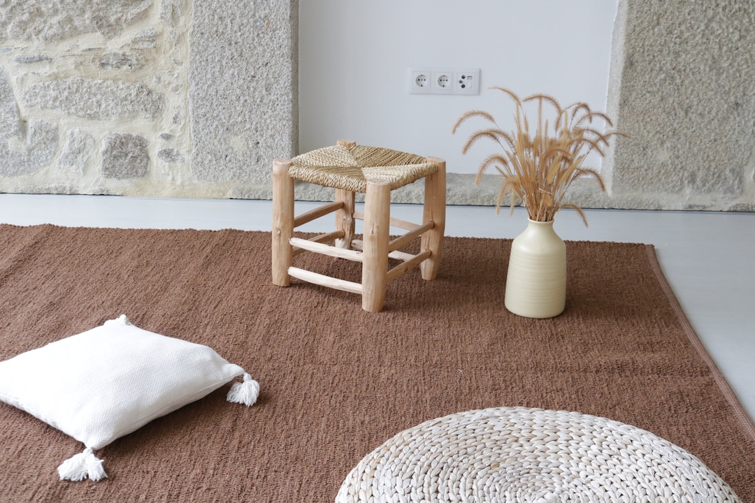 Large Brown Rug 170x240 Cm Brown Area Rug, Living Room Rug ...