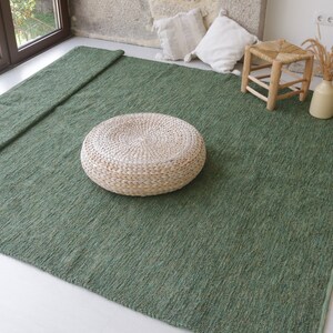 Extra Large Pine Green Rug 6.5x10 Feet, Area Rug, Living Room Rug ...