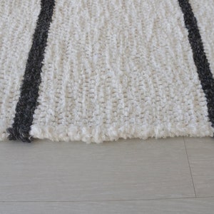 Large White Rug 170x240 Cm, White Area Rug, Abstract Living Room Rug ...