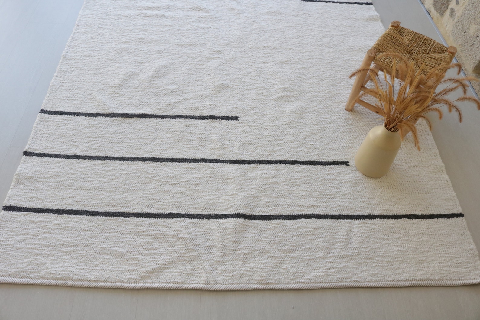 Large White Rug 170x240 Cm White Area Rug Abstract Living - Etsy