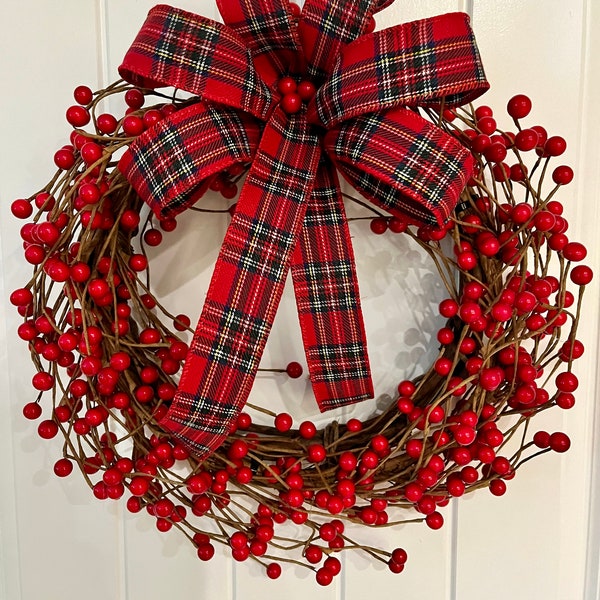 Red Berries Wreath - Etsy