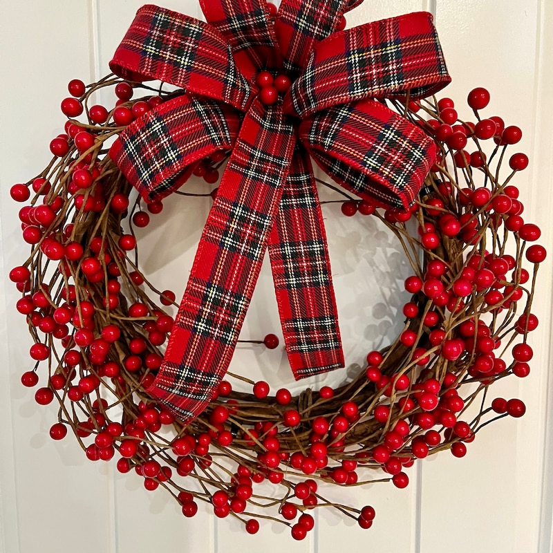 Red Berry Wreath - Etsy