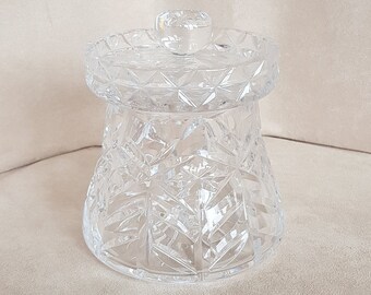 Cut Glass Jar | Etsy