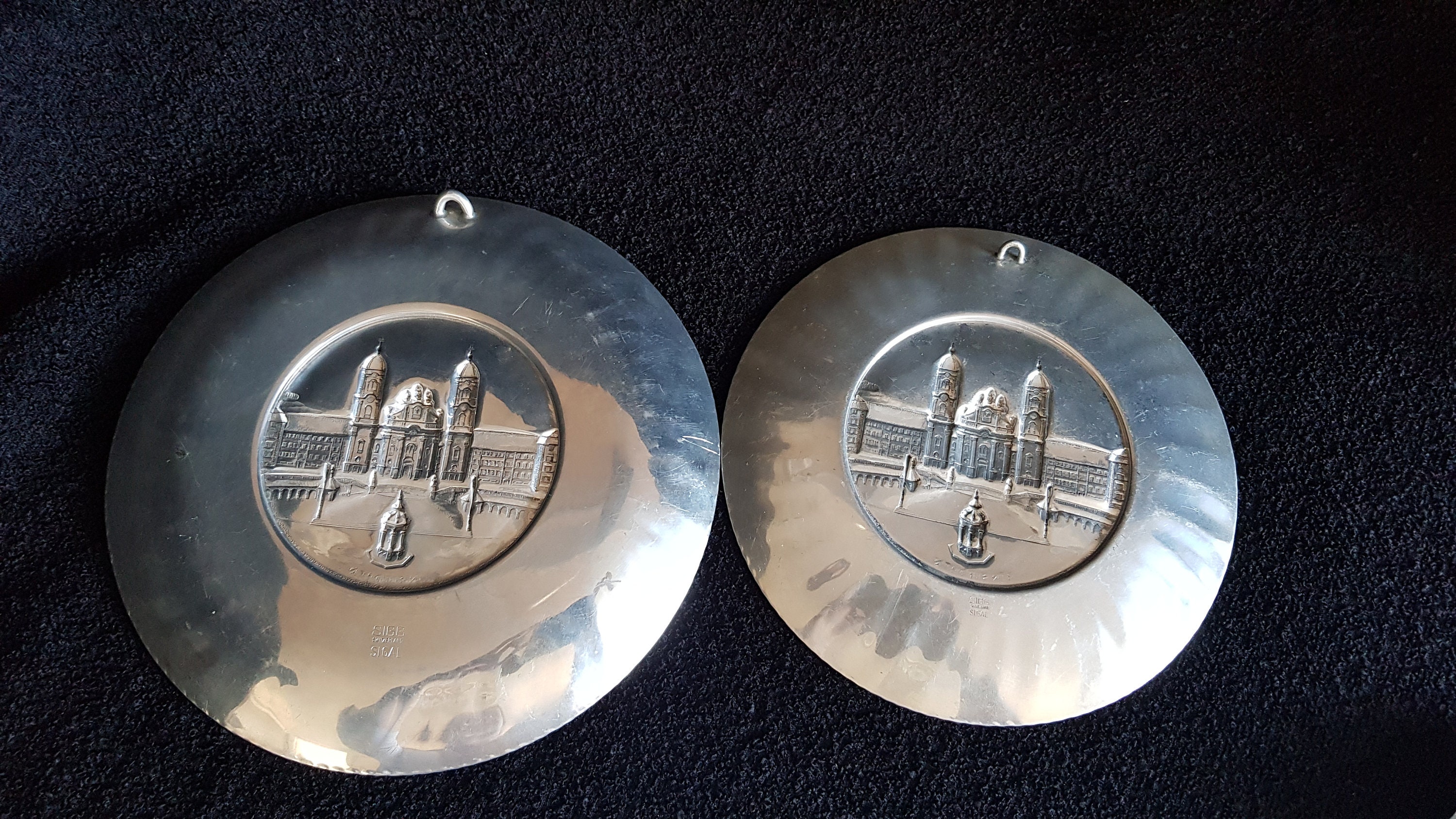 Lovely Pair of Sigg Switzerland Sigal Metal Decorative Wall | Etsy