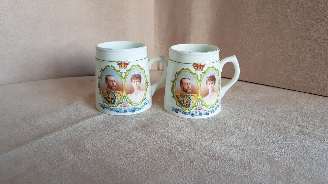 Pair Vintage Royal Wintonia Coronation Stoke on Trent Faience - Etsy