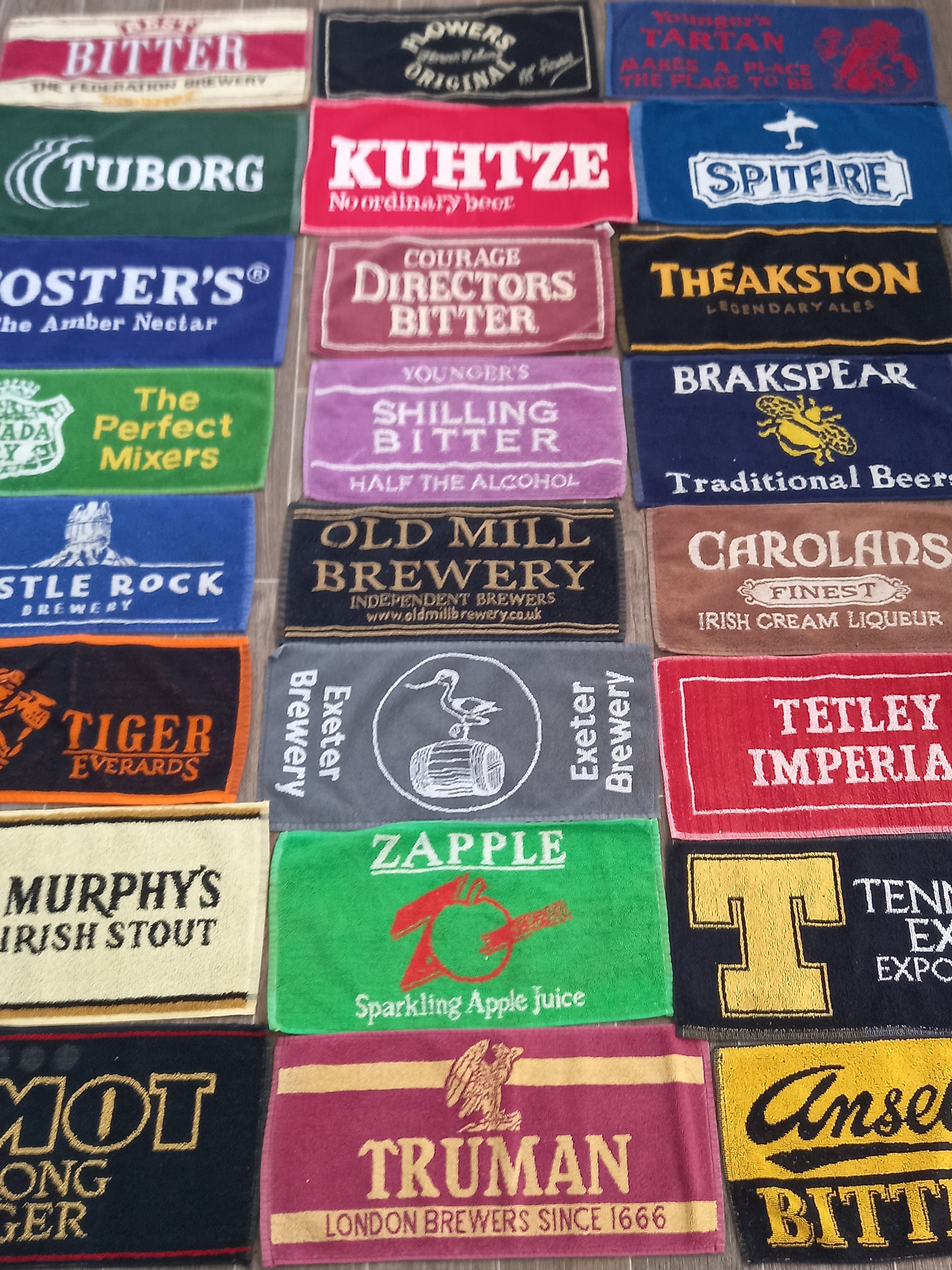 Vintage pub beer/bar towels. | Etsy