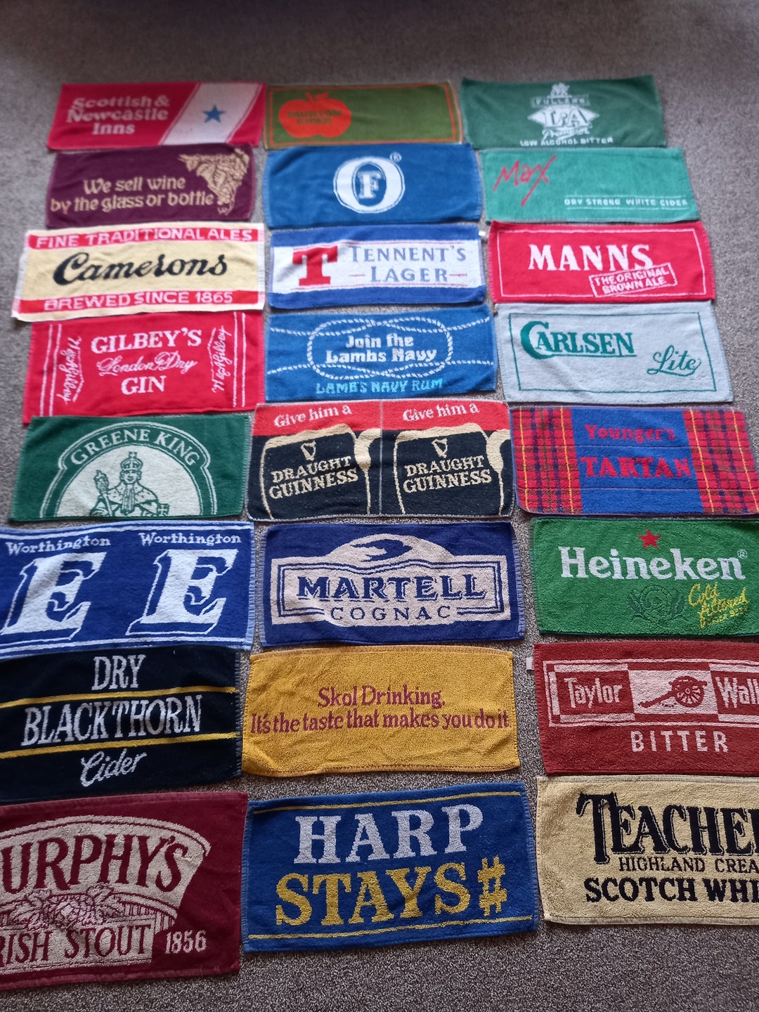 Vintage Pub Beer/bar Towels. - Etsy UK