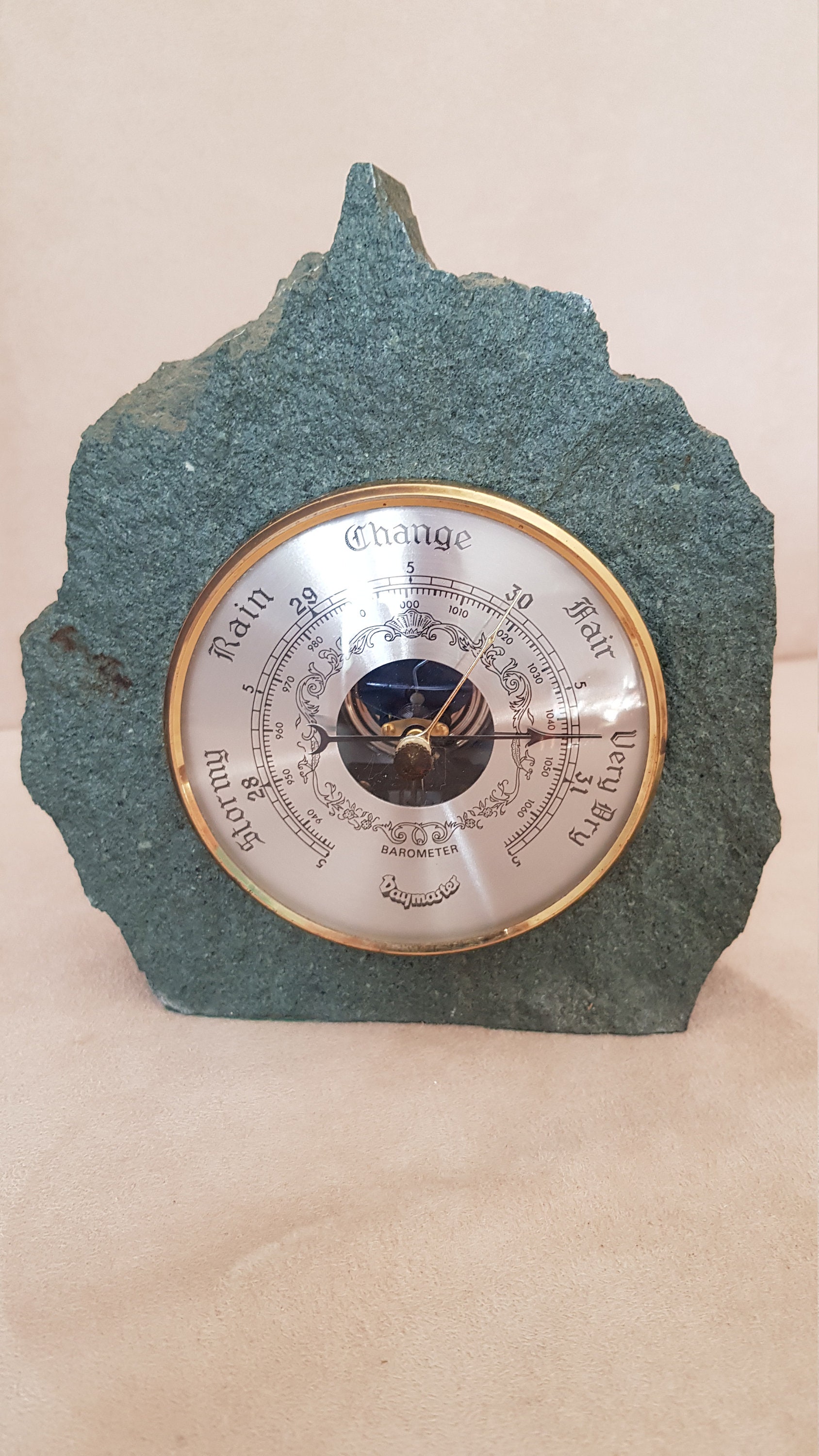 Very heavy genuine green slate barometer by Daymaster - Etsy 日本