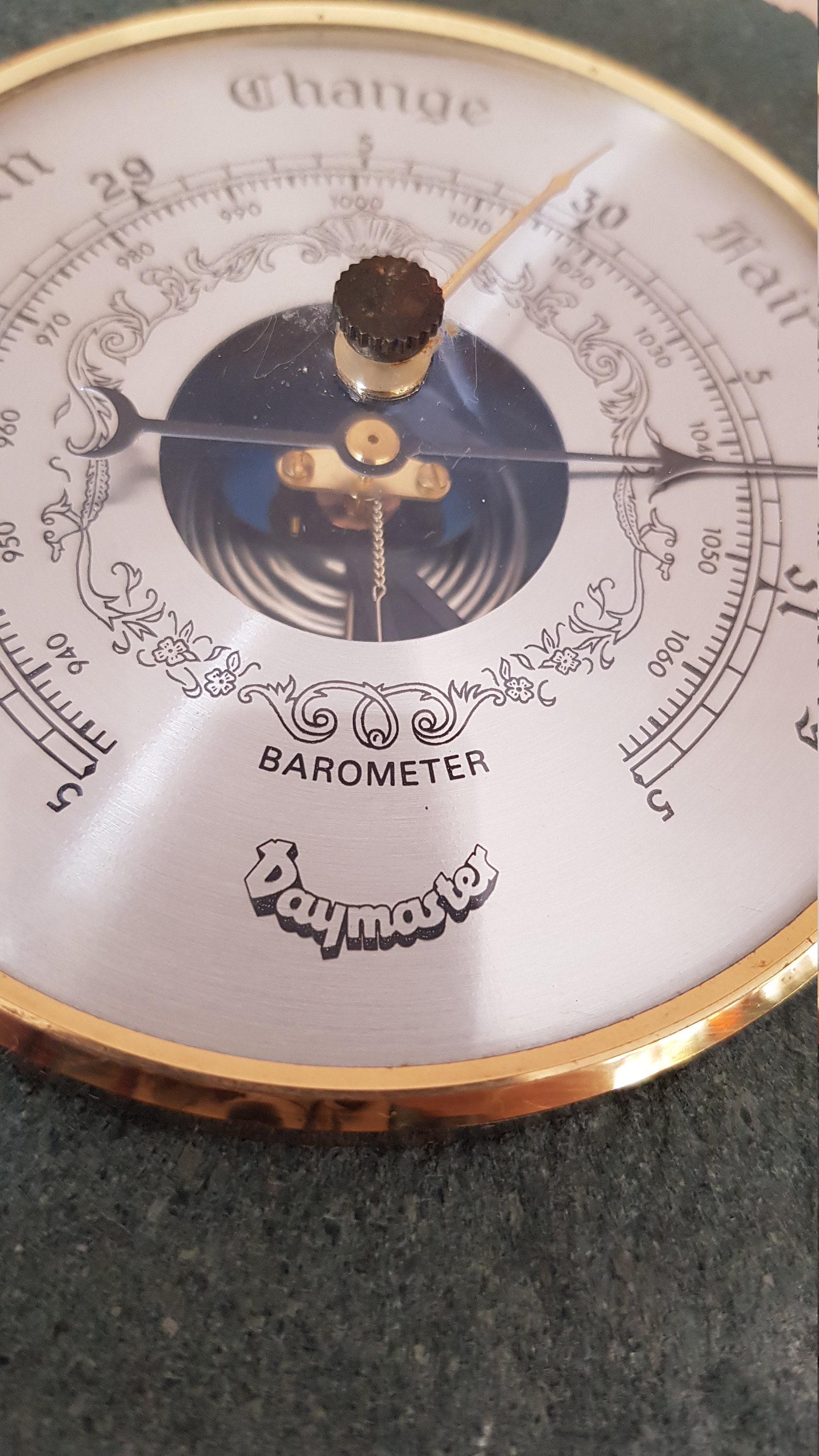 Very heavy genuine green slate barometer by Daymaster - Etsy 日本