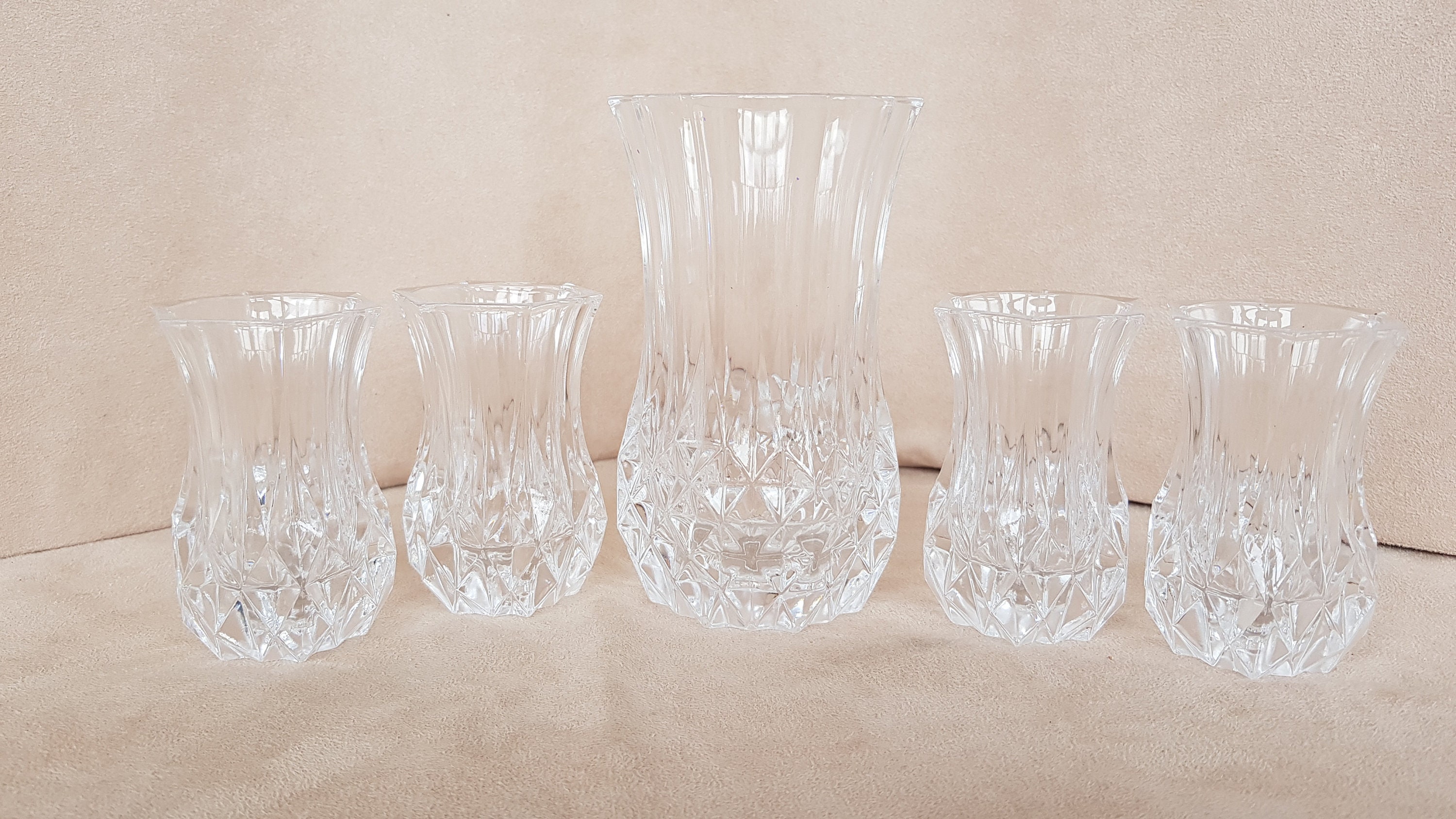 Stunning Set of Matching Glass Items Possibly Crystal | Etsy