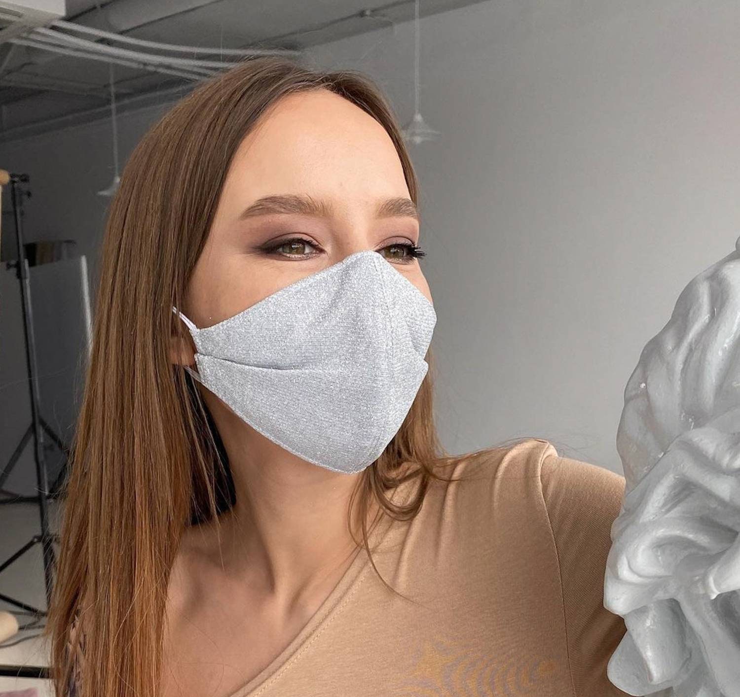 Sparkly luxury face mask Glam holiday face mask for fancy | Etsy