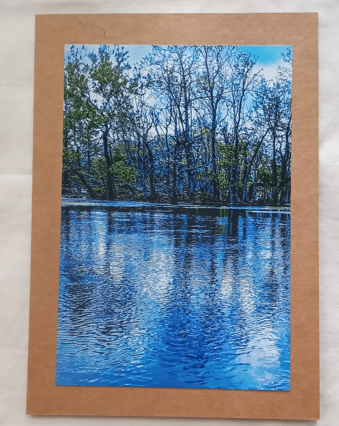 Immersed in Blue - Blank Blessing Pic Card - Etsy