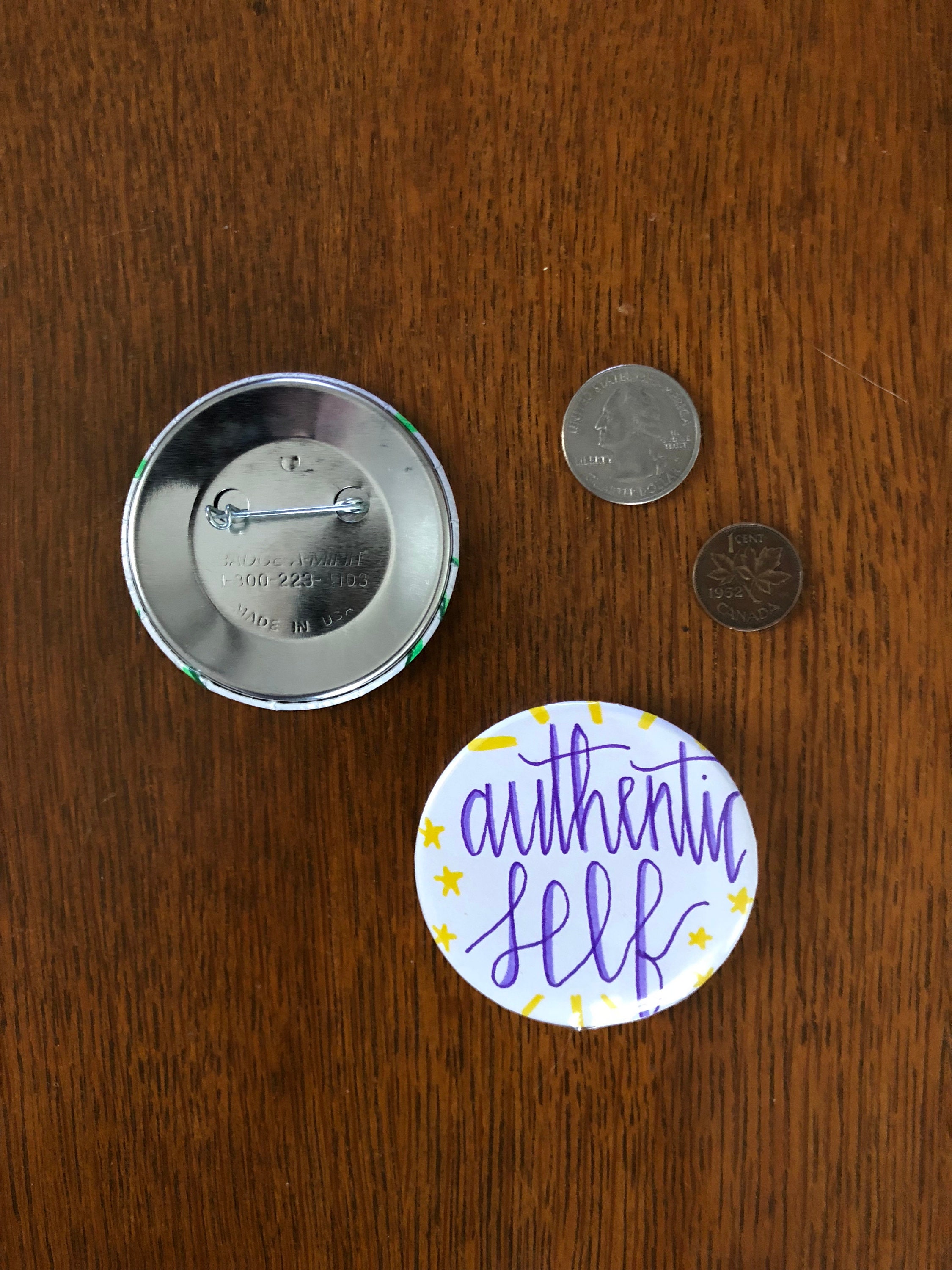 I Am Brave Positive Affirmation Buttons - Etsy