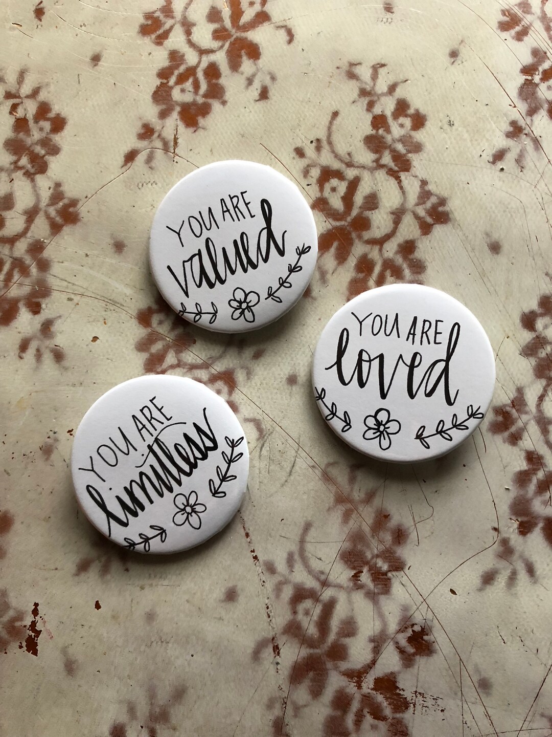 Positive Affirmation Buttons - Etsy
