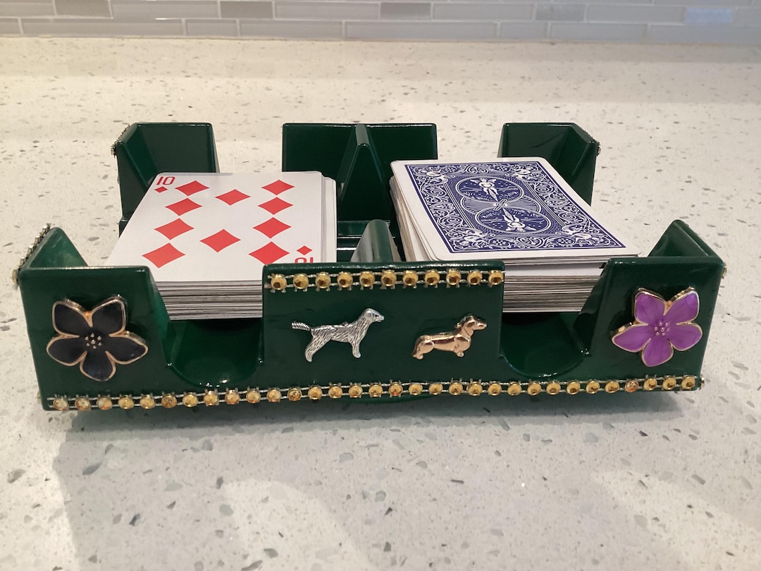 Custom Revolving Canasta Tray - Simply Green - Etsy
