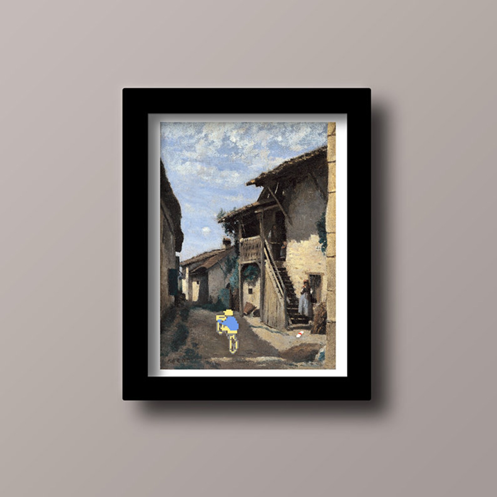 Paperboy Gaming Wall Art Nintendo NES 8 Bit Gift Retro Game Art 8 Bit ...