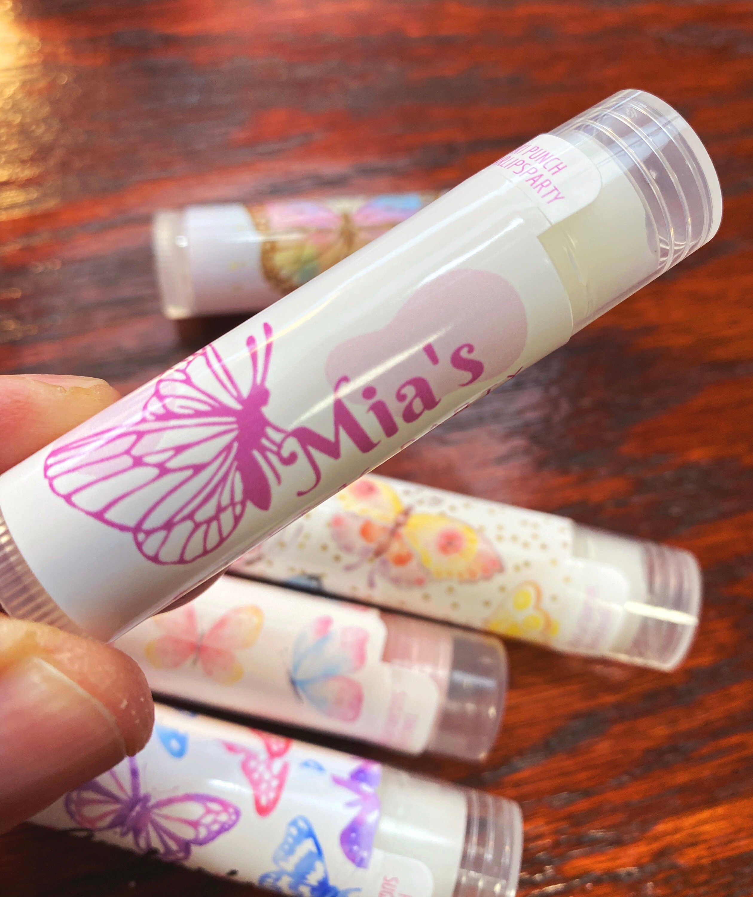 Butterfly Lip Balm Party Favors Birthday Chapstick Etsy
