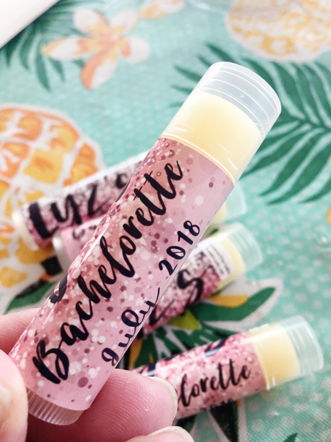 12 Glitter and Glam Bride Tribe Lip Balm Personalized Lip Balm for ...