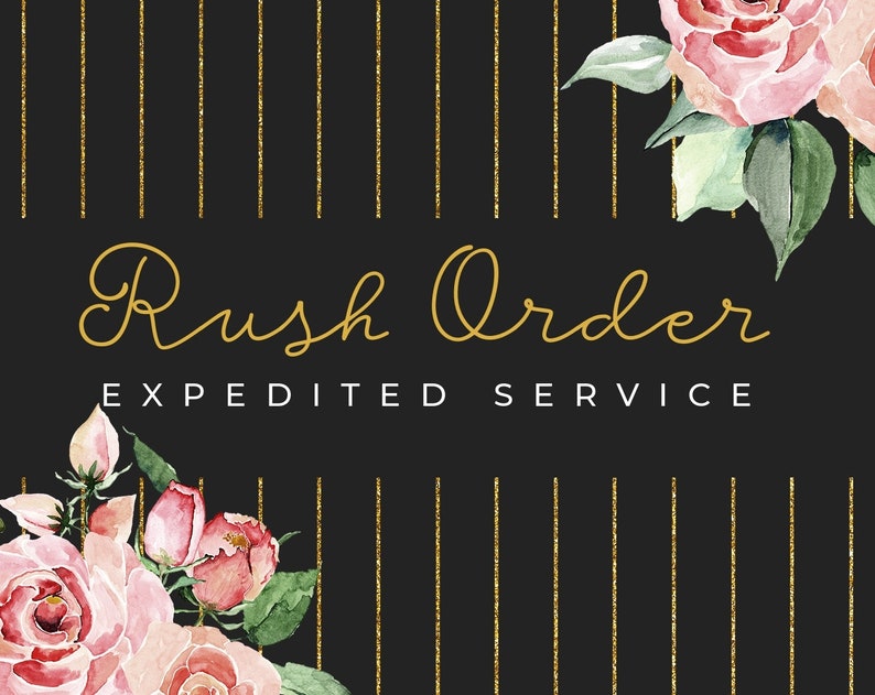 JUMP THE LINE Rush My Order Expedited Service Add On | Etsy
