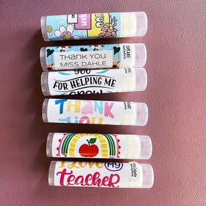 Thank You TEACHER Lip Balm We Love Our Teacher Gratitude Gift Teacher ...