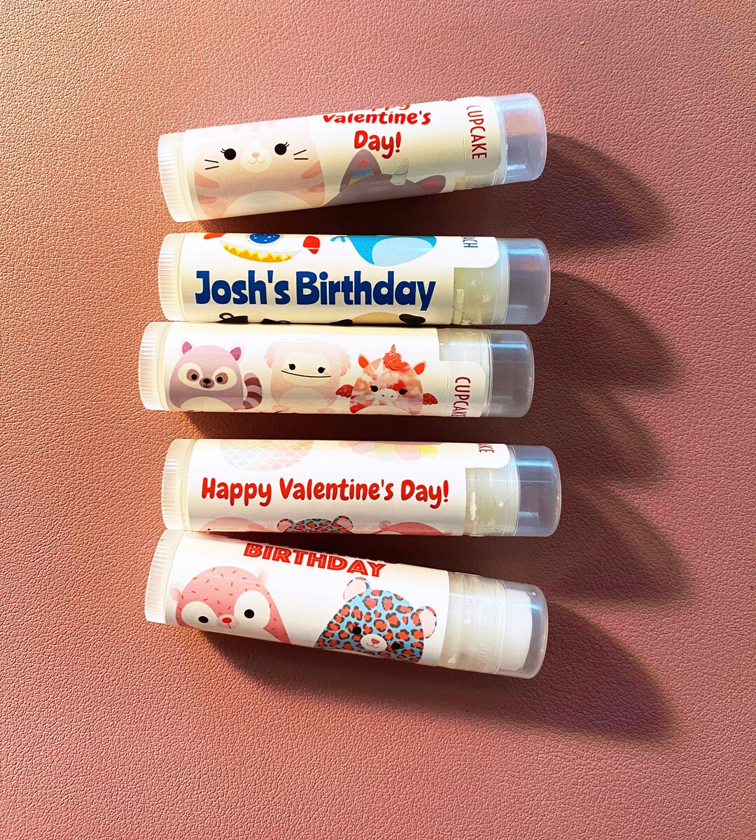Squishy Party Favor Lip Balm | Personalized Squish Toy Chapstick for ...
