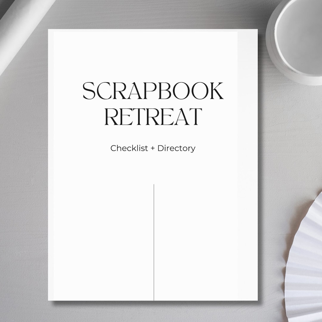 Scrapbook Retreat Planning Checklist • Scrapbook Retreat Directory - Etsy