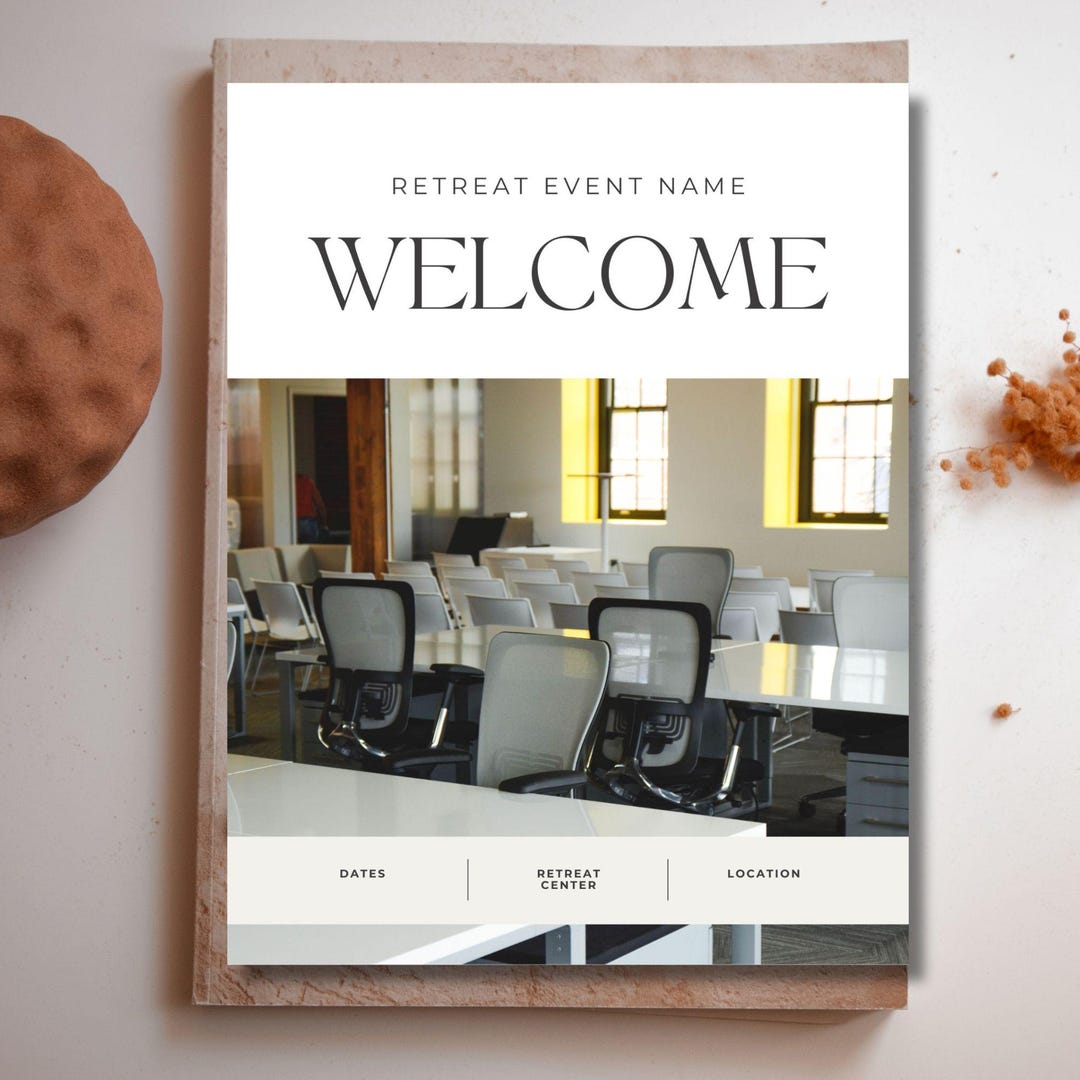 Retreat Welcome Book | Event Planning Template | Edit in Canva - Etsy
