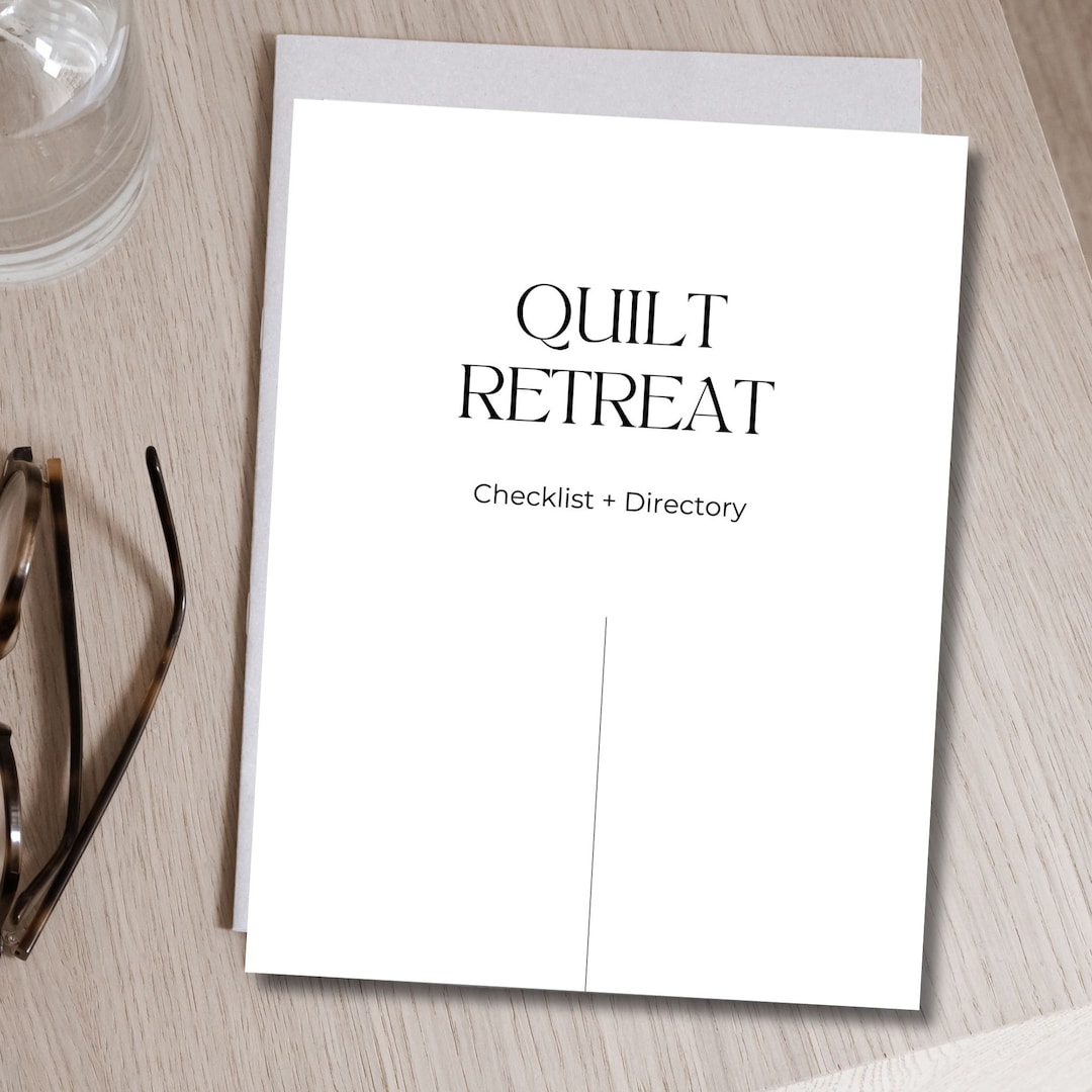 Quilt Retreat Planning Checklist • Quilt Retreat Directory - Etsy