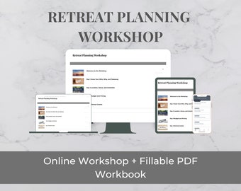 Retreat Planning Workbook Event Planning Template Fillable PDF - Etsy
