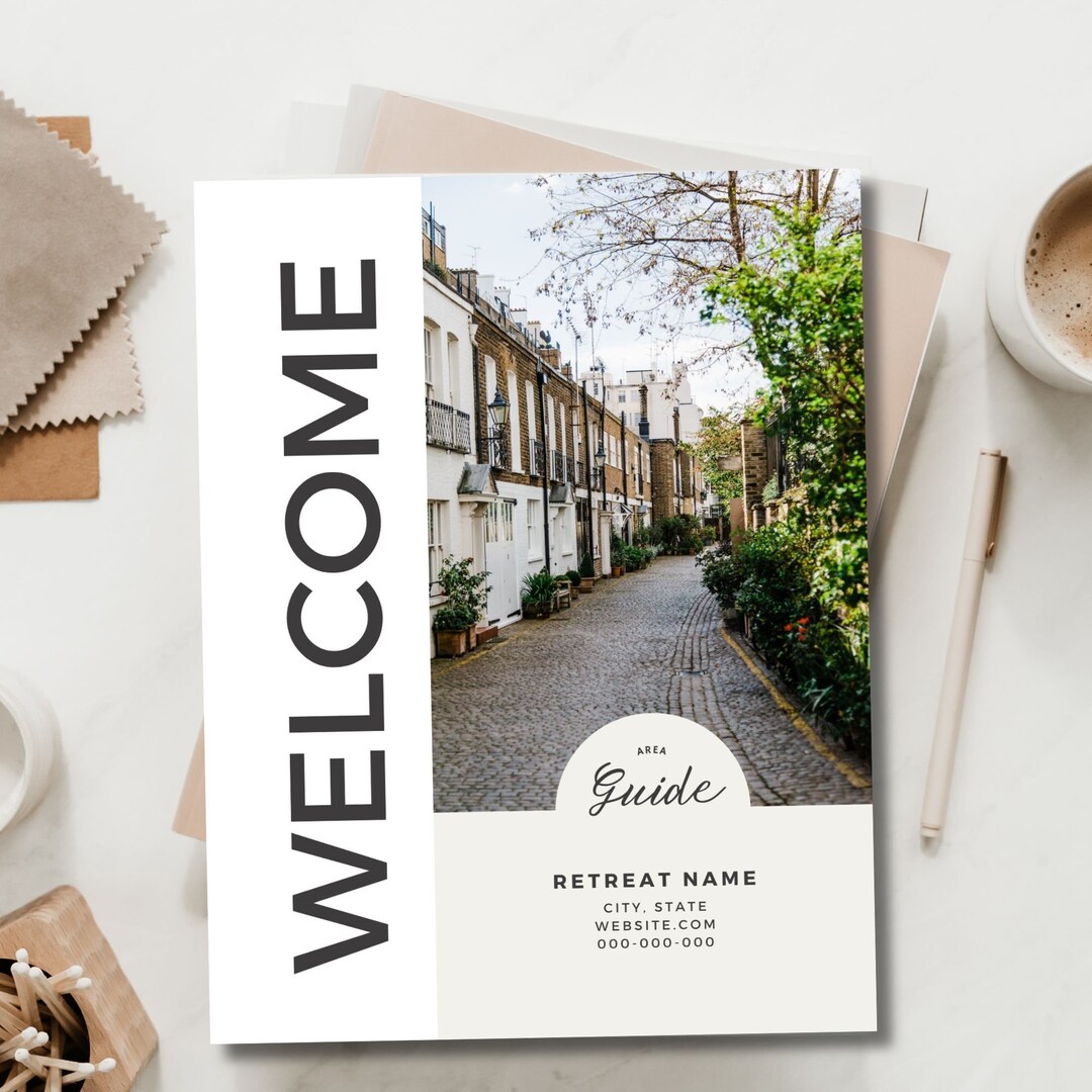 Retreat Welcome Book Editable in Canva - Etsy
