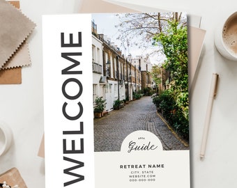 Yoga Retreat Welcome Pack Template Printable & Digital Canva Editable ...