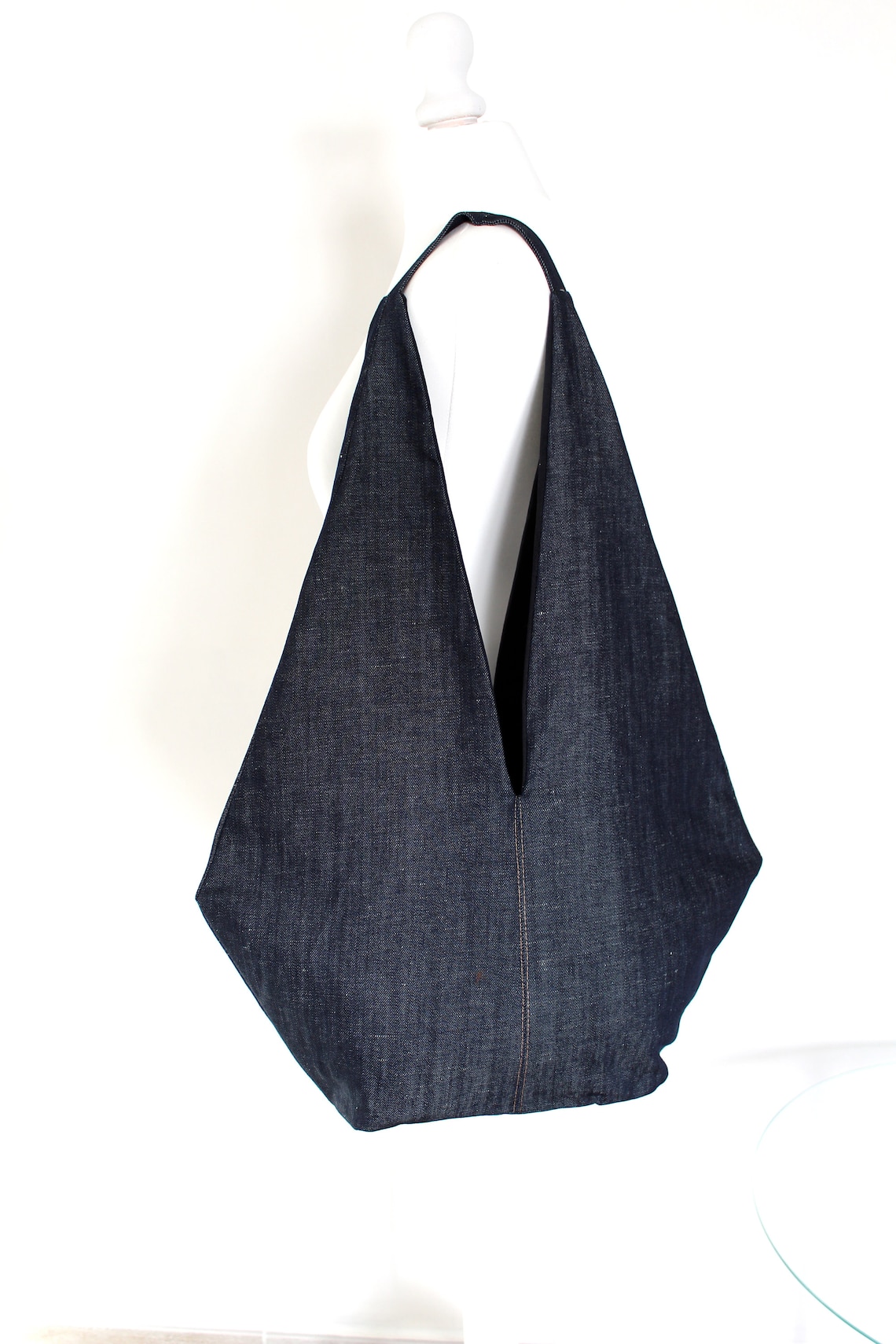 Design Bag in Jeans Geometric Bag Shoulder Bag Jeans Denim - Etsy