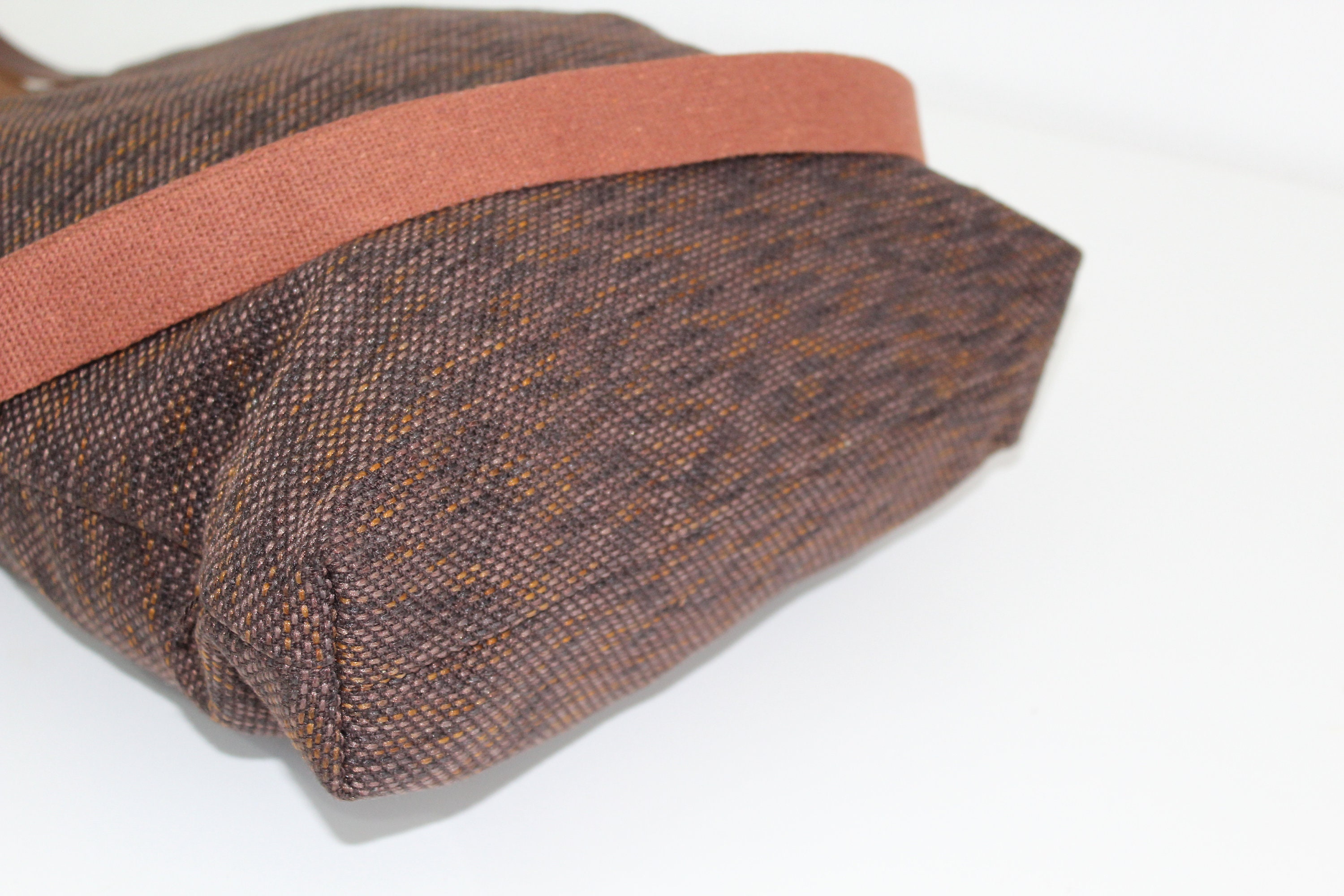 Brown Fabric Bag Fabric Shoulder Strap Light Fabric Shoulder - Etsy UK