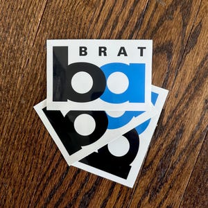 BRAT BART Sticker - Bumper Sticker Vinyl Decal - Etsy
