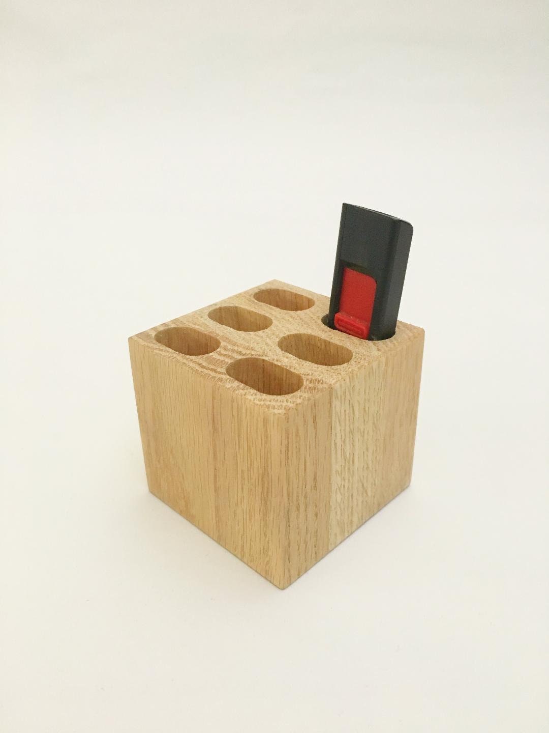 Wooden Thumb Drive Holder, Thumb Drive, Thumb Drive Holder, USB Flash ...