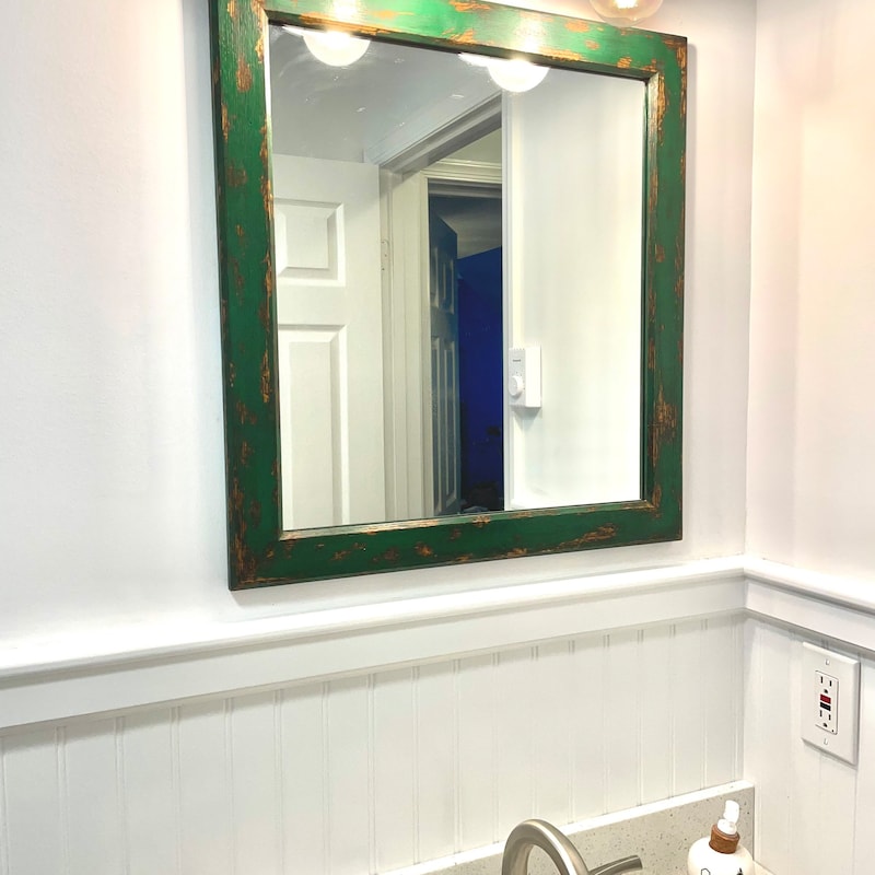 Antique Bathroom Mirror - Etsy