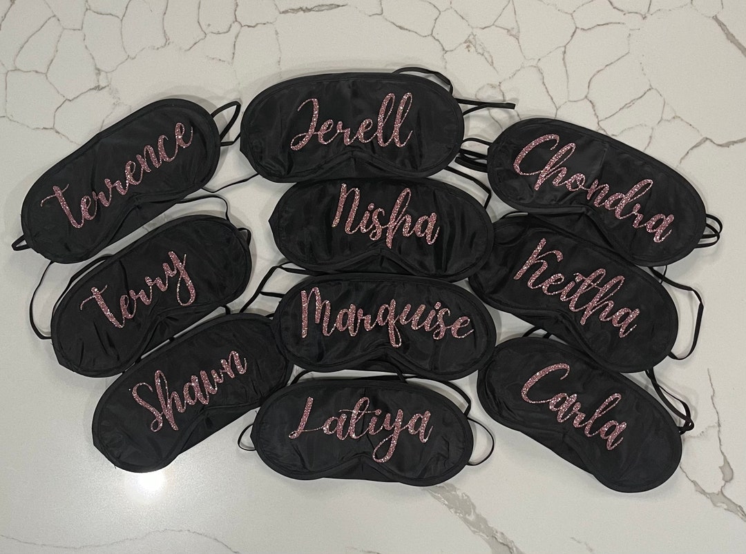 Adult Slumber Party Customized Sleep Masks - Etsy