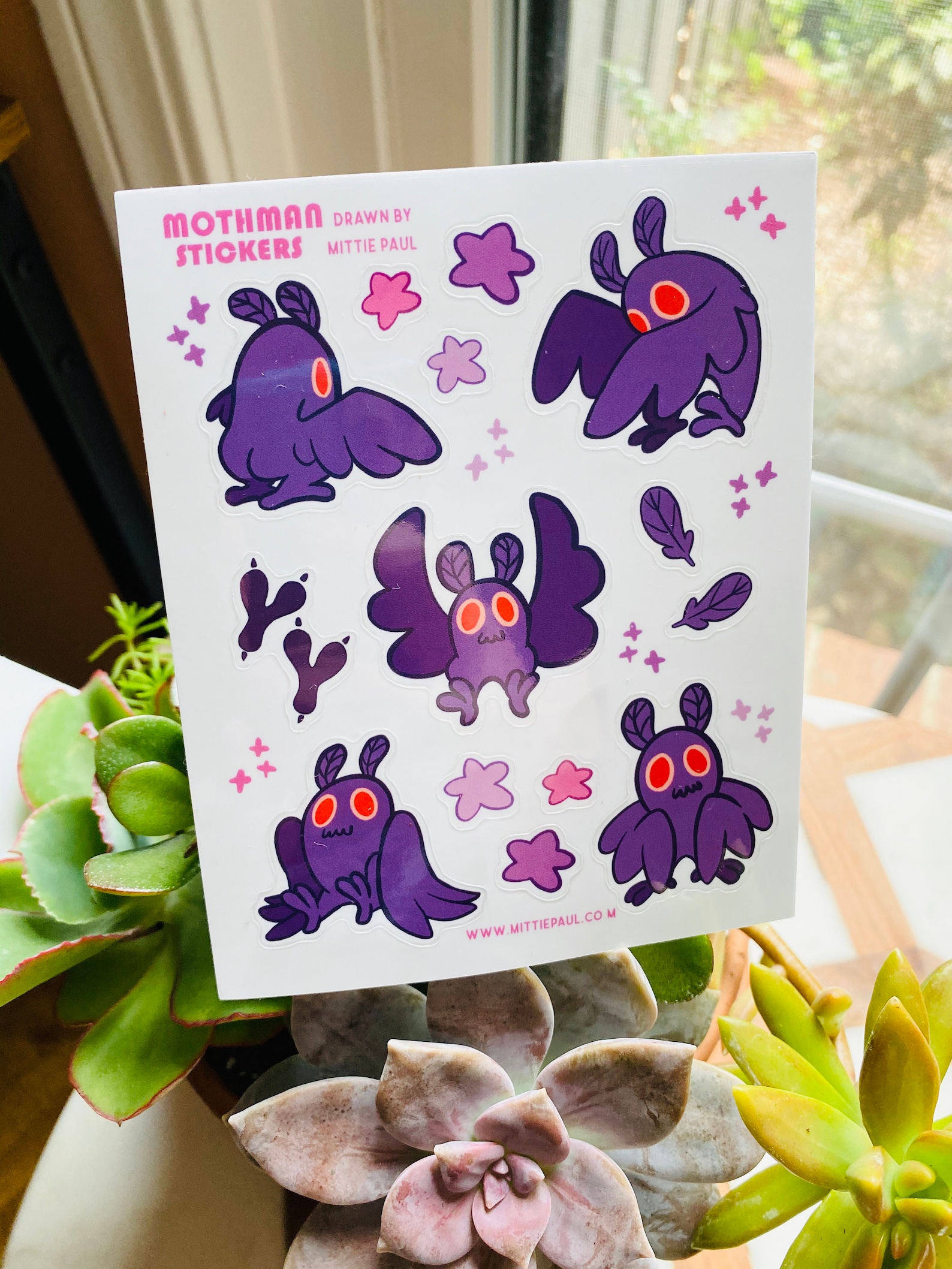 Mothman Clear Sticker Sheet - Etsy