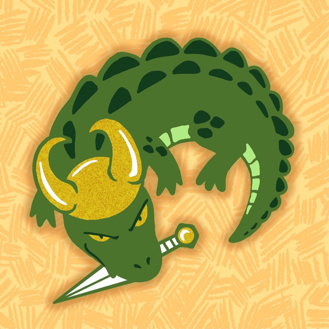 Gator Loki Enamel Pin - Etsy