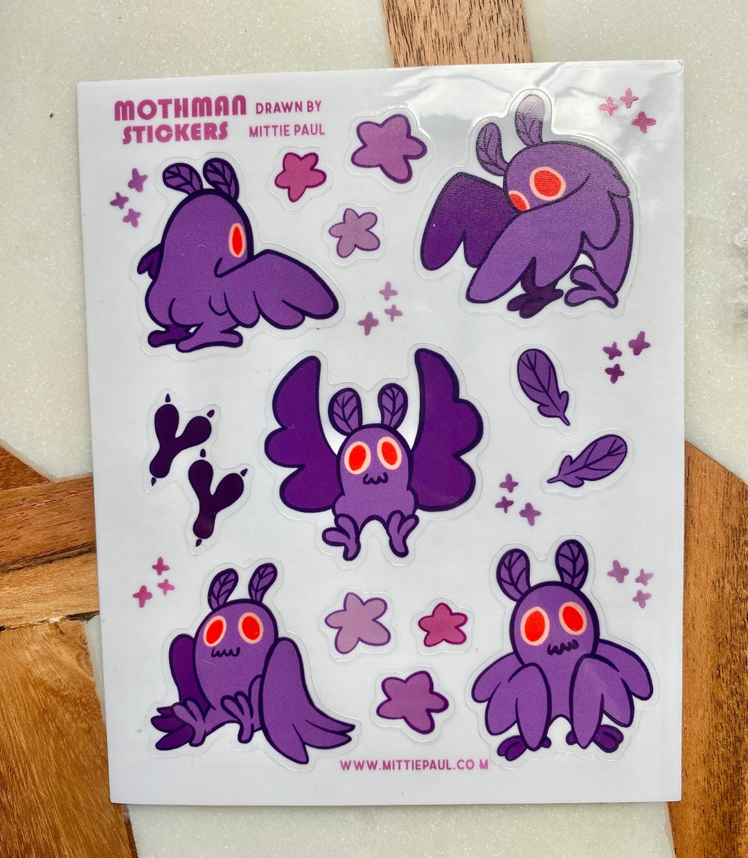 Mothman Clear Sticker Sheet - Etsy