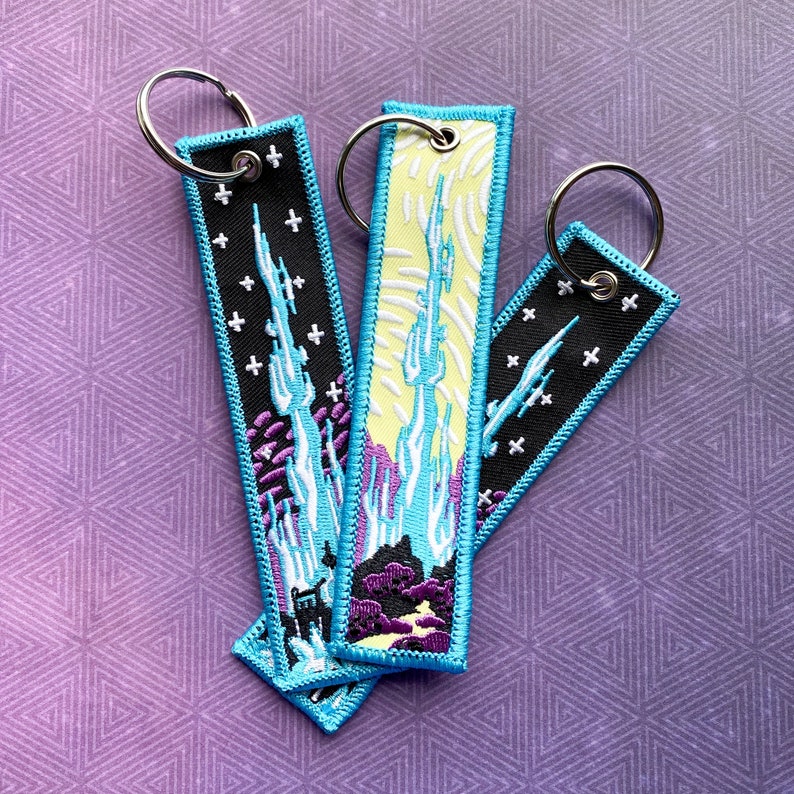 FFXIV Embroidered Key Tags - Etsy