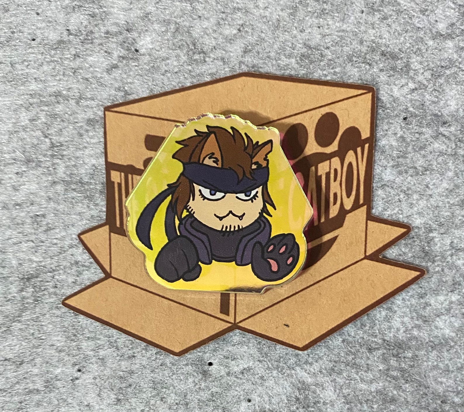 Meowtal Gear Holo Pins - Etsy