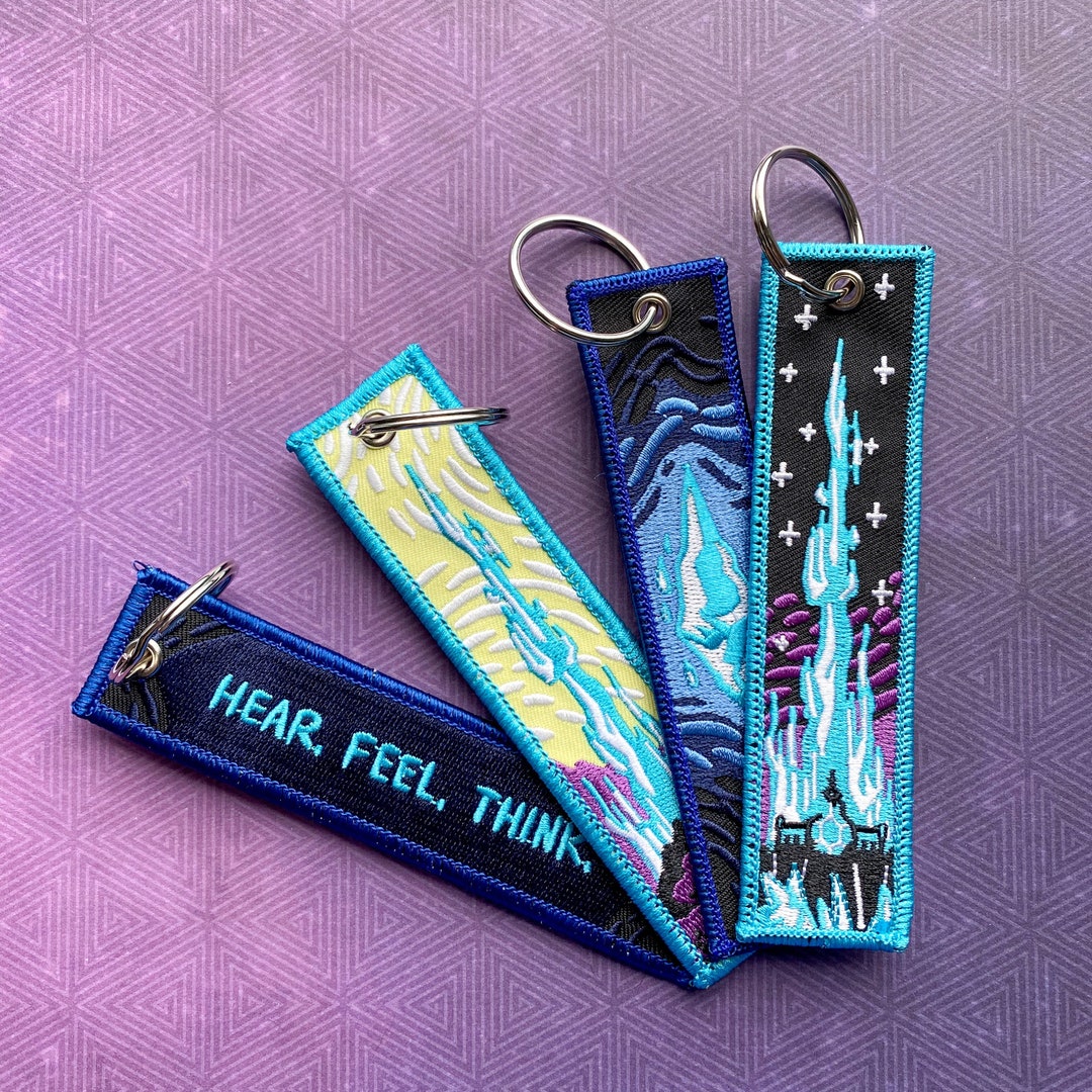 FFXIV Embroidered Key Tags - Etsy