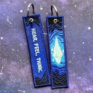 FFXIV Embroidered Key Tags - Etsy