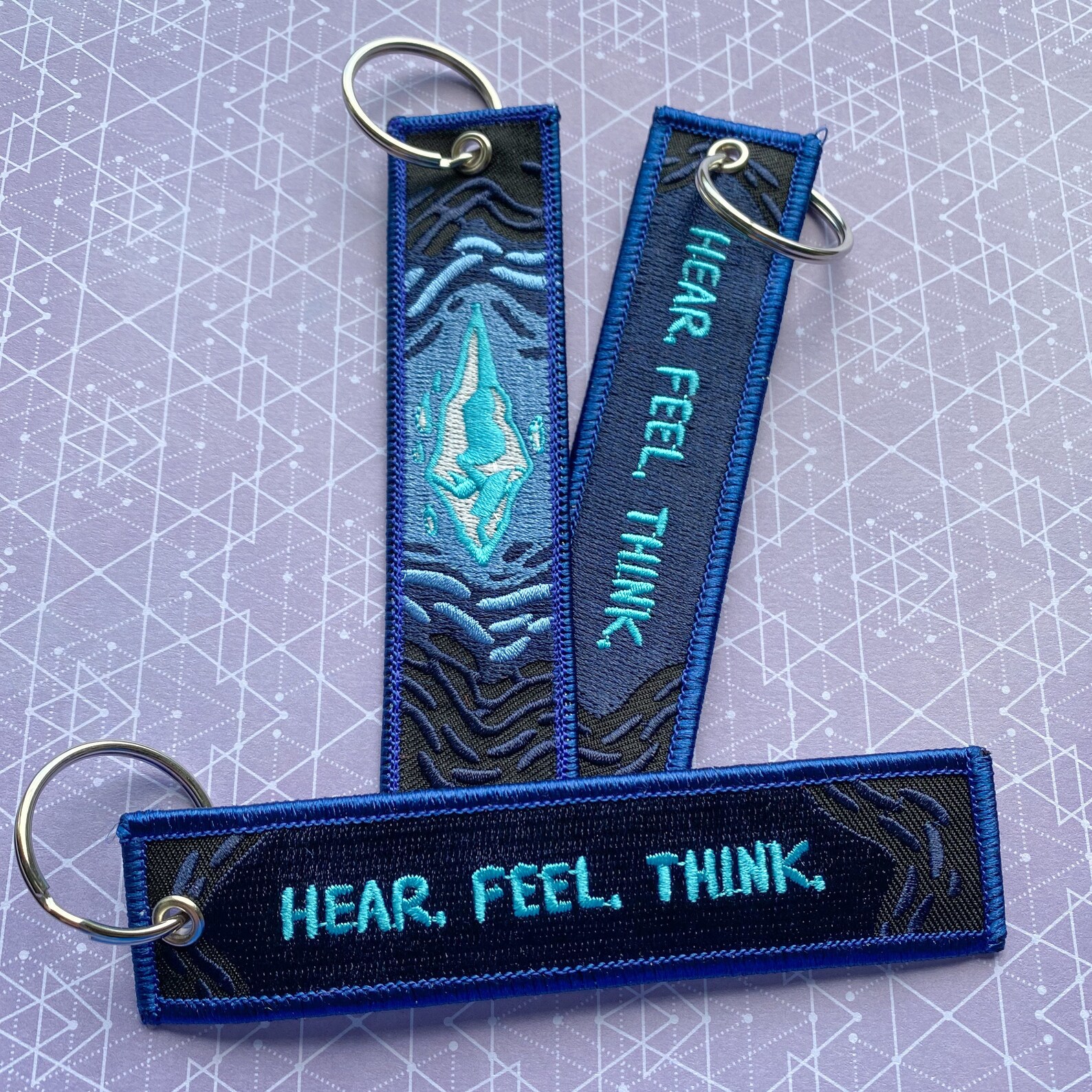 FFXIV Embroidered Key Tags - Etsy