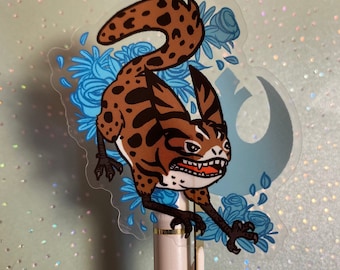 Loth Wolf Loth Cat Morai Vinyl Sticker Waterproof/decal/glossy - Etsy