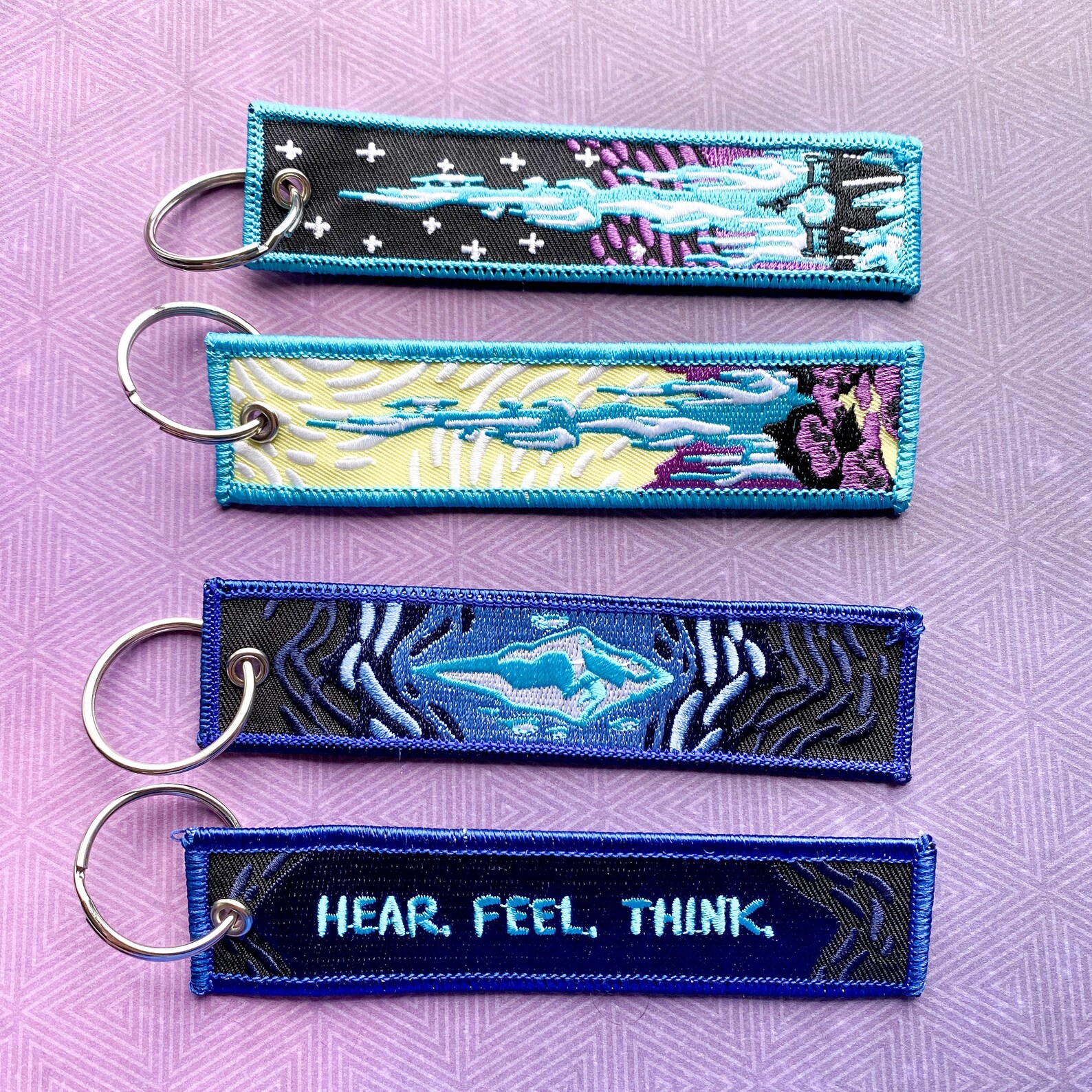 FFXIV Embroidered Key Tags - Etsy